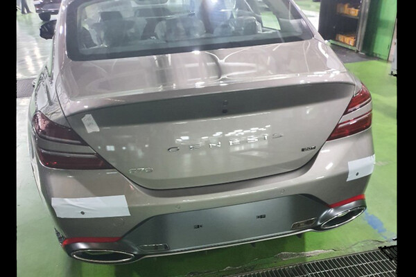 제네시스 G70 F/L 유출, 제네시스 두 줄 디자인 적용