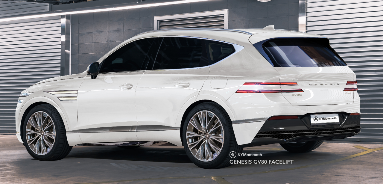 "와... 벤틀리도 넘어선 디자인?" 제네시스 GV80 부분변경은 이런 모습?